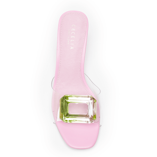 CECELIA NEW YORK - PARK AVE JEWEL - SLIDE - PINK FONDANT – Cecelia New York